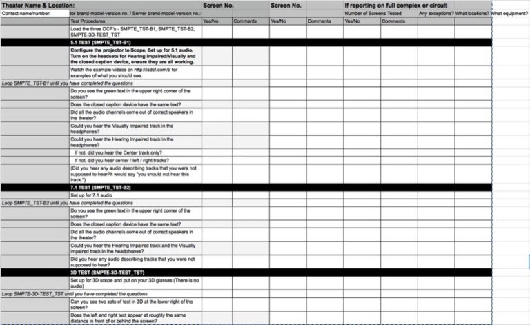 SMPTE DCP Tests | InterSociety / ISDCF